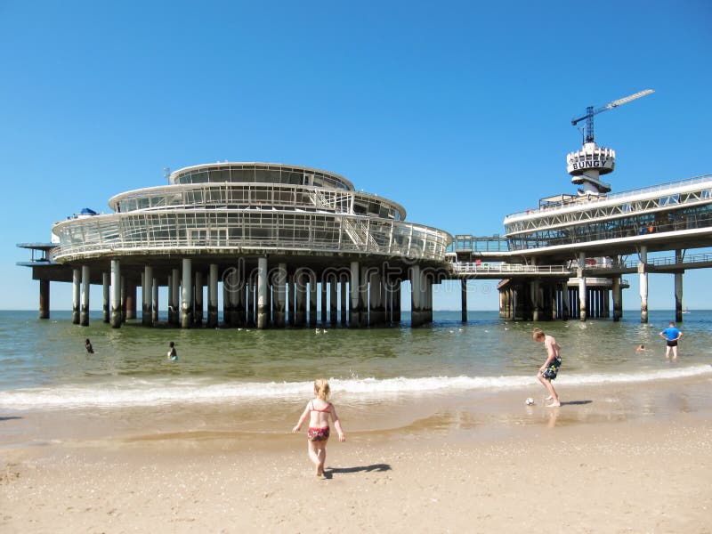 Pier of Scheveningen in the Hague, Netherlands Editorial Stock Image ...