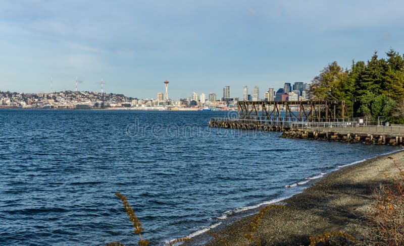 Pier and Seattle Skyline 3 stock photo. Image of seattle - 265051650