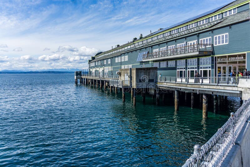 Pier 58 at Seattle Waterfront 2 Stock Image - Image of pier, waterfront ...