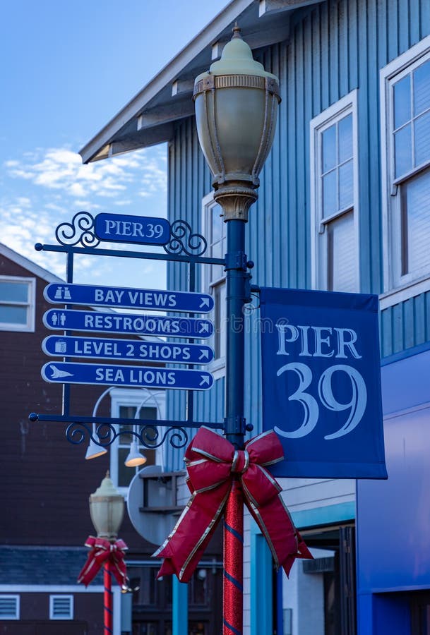 Pier 39 Signs stock image. Image of pier, street, frisco - 275472799