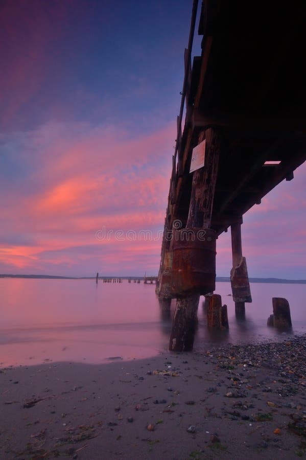 Pier At Sunset Picture. Image: 1235809