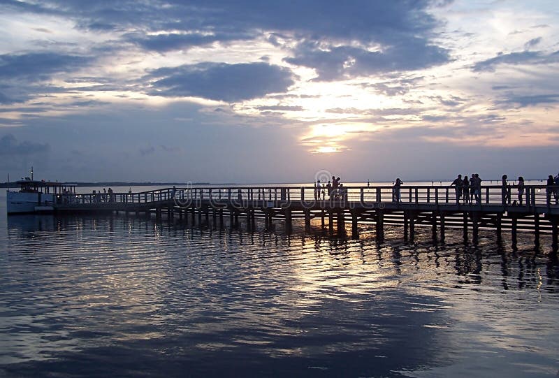 Pier Sunset stock photo. Image of view, serenity, pure - 1241128