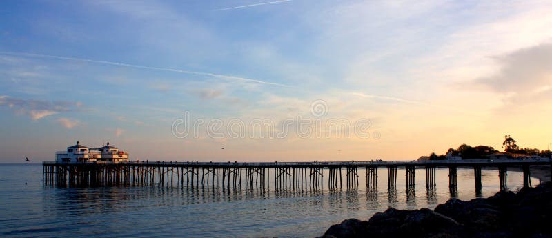 Pier sunset stock photo. Image of ocean, vacation, beach - 26233342