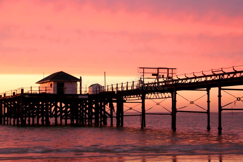 Pier At Sunset Picture. Image: 4013479