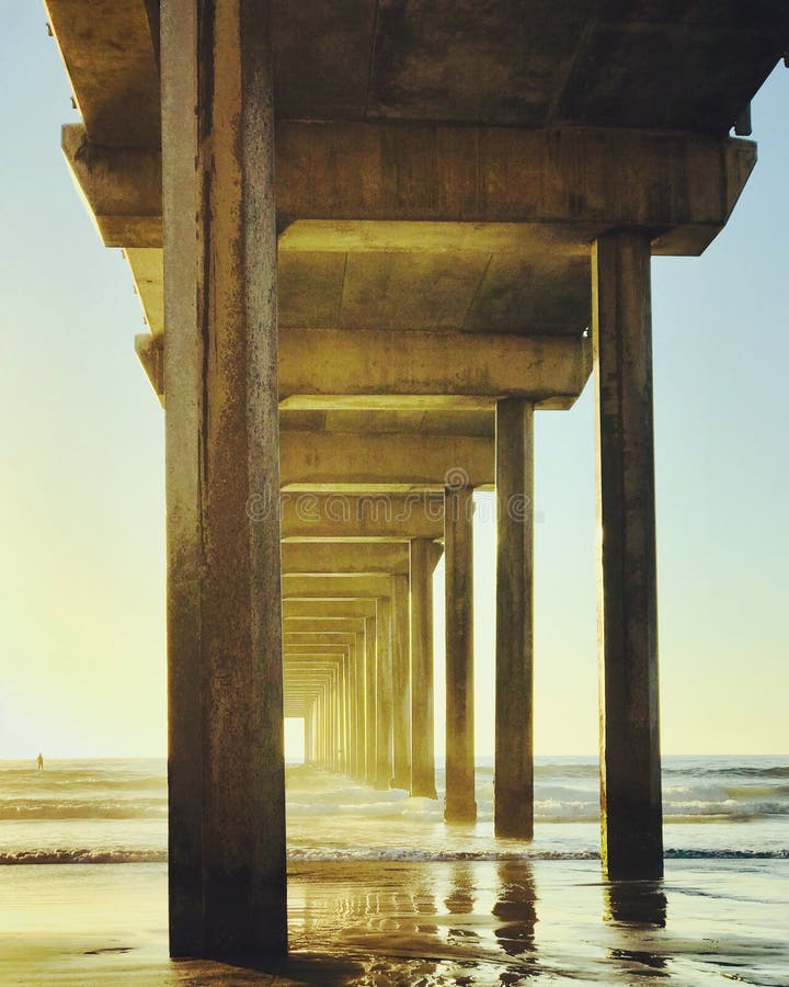 Pier stock photo. Image of reflections, ocean, pier - 147250042