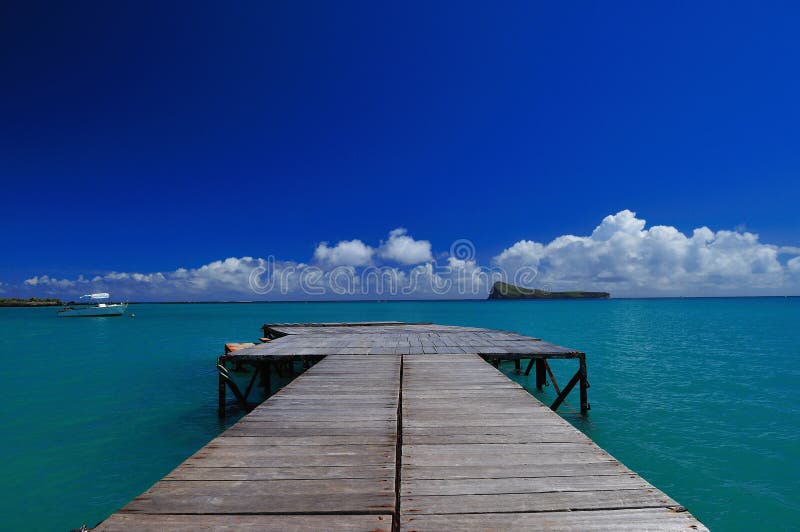 Pier View stock photo. Image of marine, calm, island, coastline - 4626140