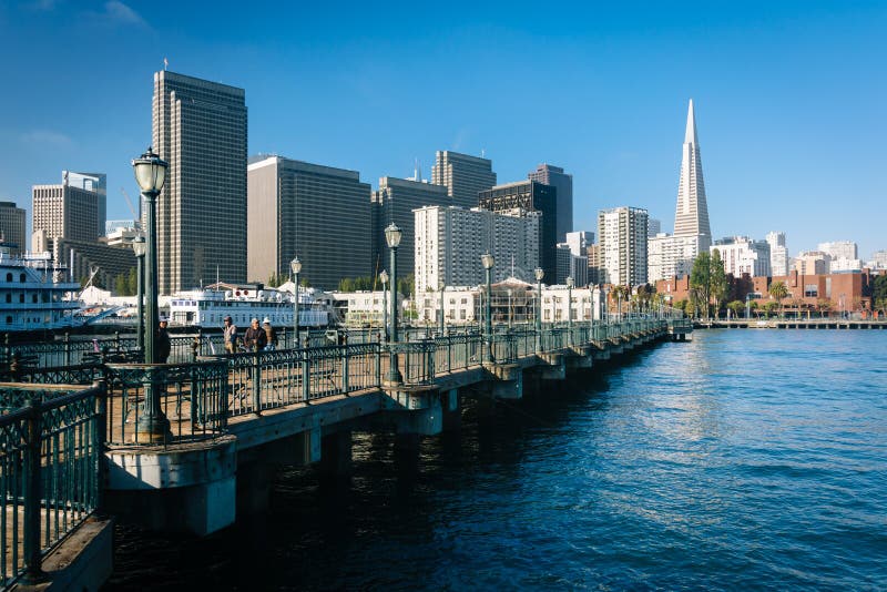 Pier 7 and View of the Skyline Editorial Photo - Image of outdoors ...