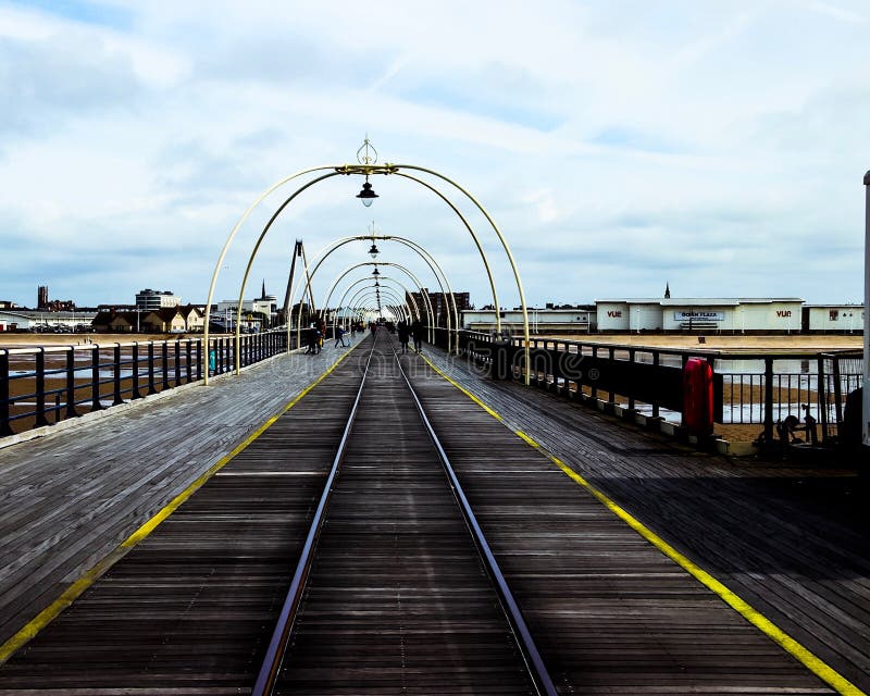 Pier walk editorial stock photo. Image of britain, lights - 150324343