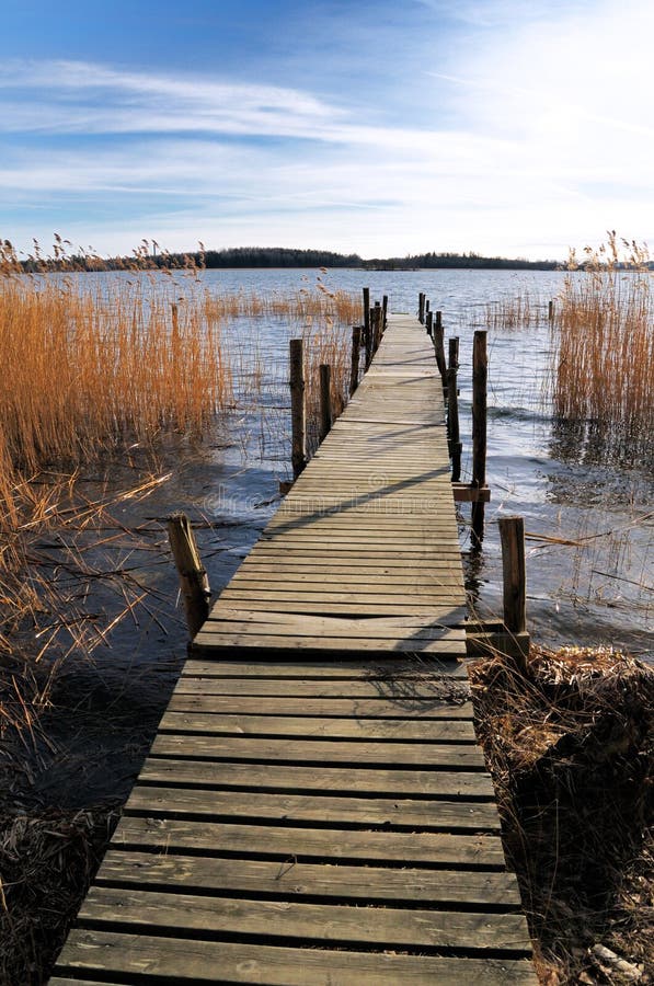 Pier and water stock image. Image of misty, pier, streak - 18051917