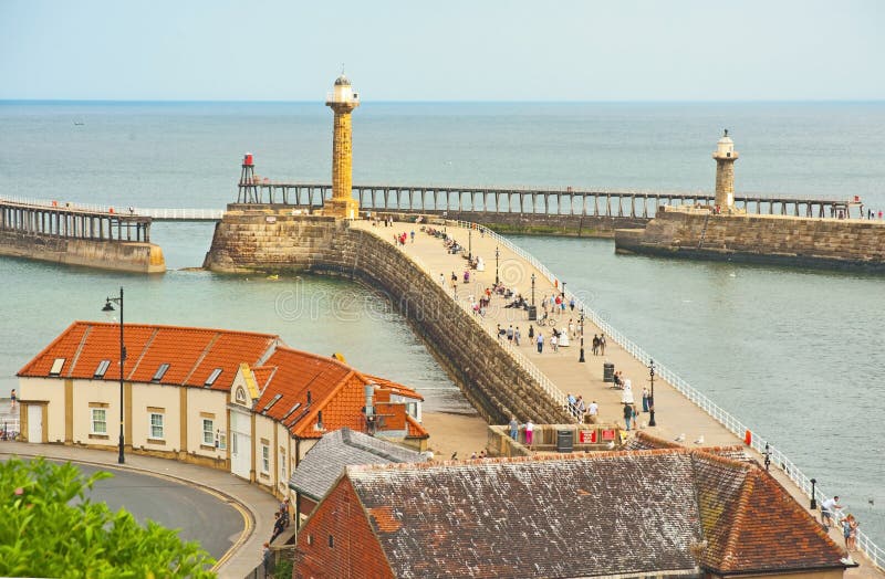 Pier at Whitby editorial image. Image of droppings, pier - 34163365