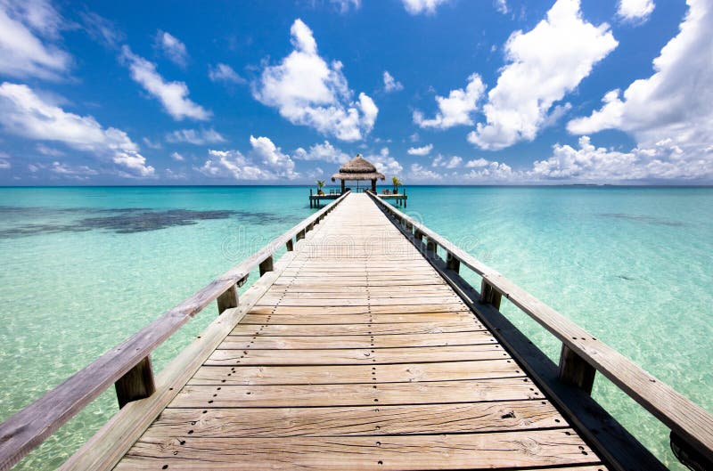 Ocean pier stock photo. Image of park, beach, meditate - 19533678