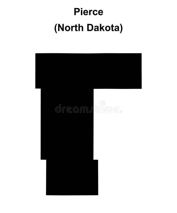 Pierce outline map stock vector. Illustration of vector - 357463133