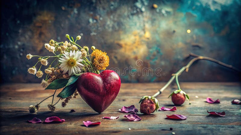 A Pierced Heart Still Life a Visual Symphony of Love Loss and ...