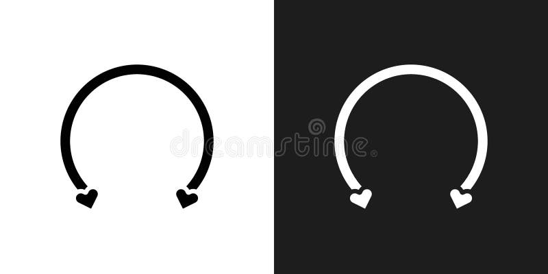 Piercing Icon Logo Set Vector Stock Vector - Illustration of jewellery ...
