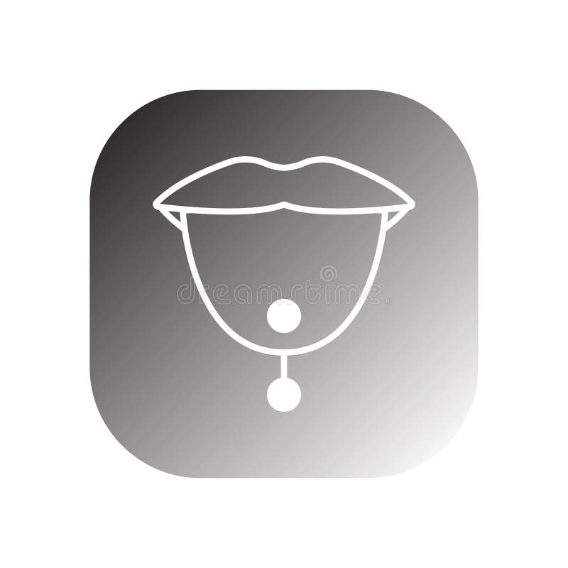 Piercing icon vector stock vector. Illustration of symbol - 307528972