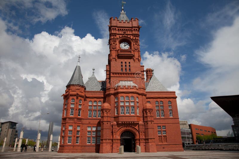 Pierhead Building stock photo. Image of wales, stormy - 24519592