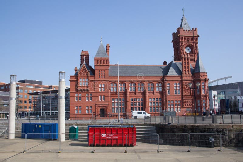 The Pierhead Building at Cardiff Bay, Cardiff, Wales in the UK ...