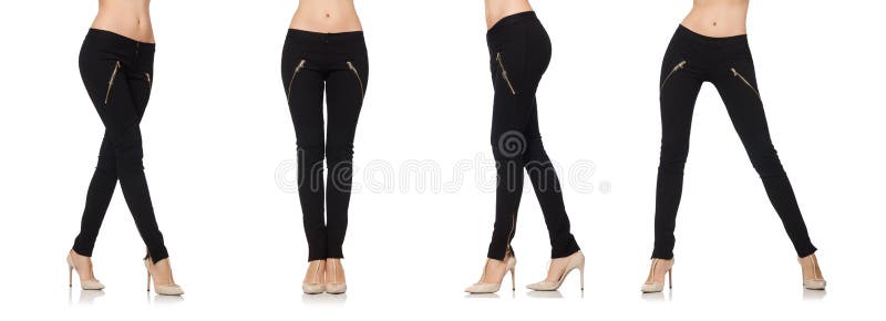 Piernas De Mujer Aisladas En Blanco Foto de archivo - Imagen de nilones ...