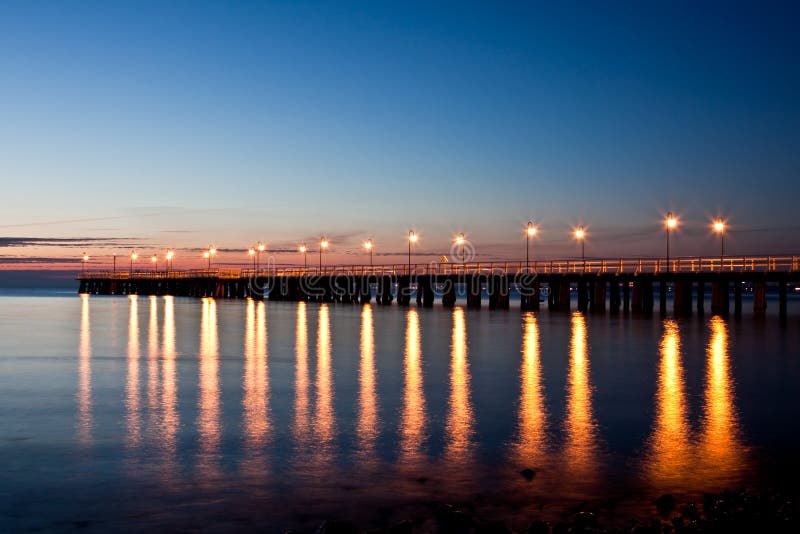 Pierr in the morning stock image. Image of pier, summer - 26635069