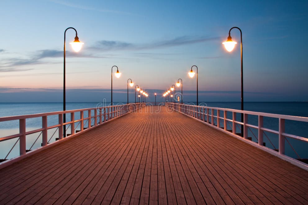 Pierr in the morning stock photo. Image of season, baltic - 26635848