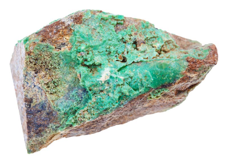 Minerai De Nickel Vert De Pierre De Garnierite D'isolement Photo stock ...