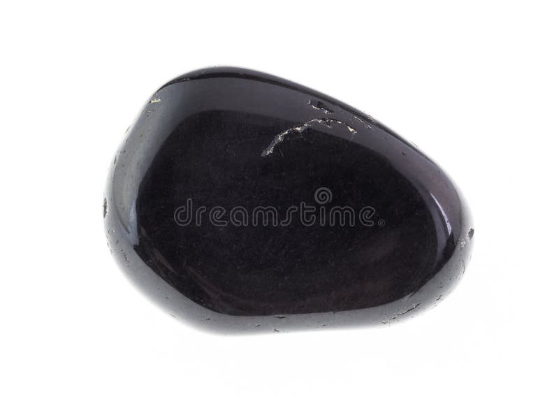 Pierre Crue D'obsidien (verre Volcanique) Sur Le Blanc Image stock ...