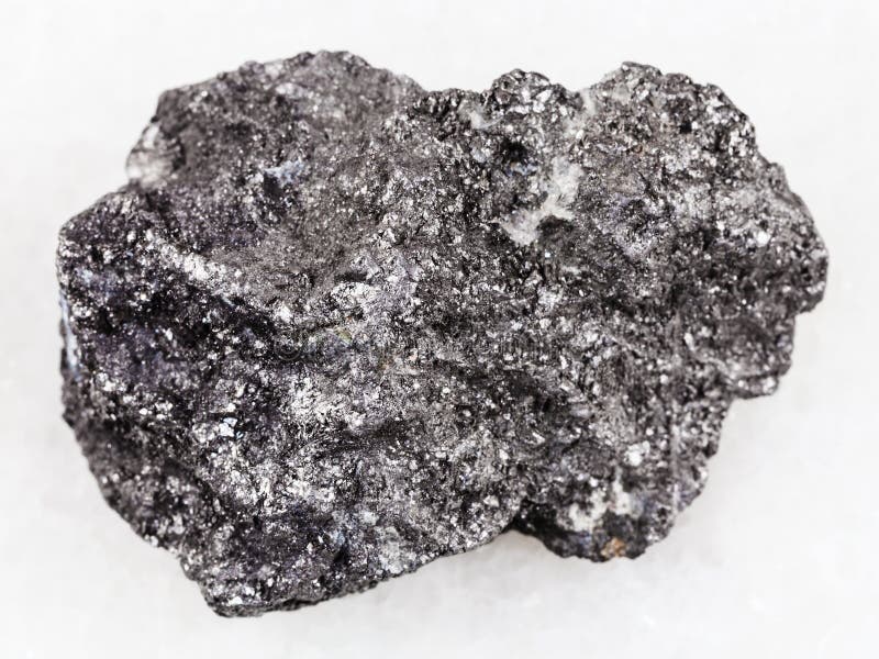 Pierre Rugueuse De Graphite Sur Le Marbre Blanc Image stock - Image of ...