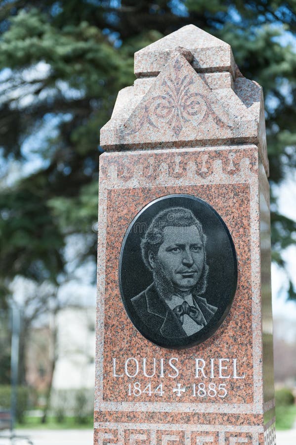 Pierre Tombale De Louis Riel Photo stock - Image du historique ...