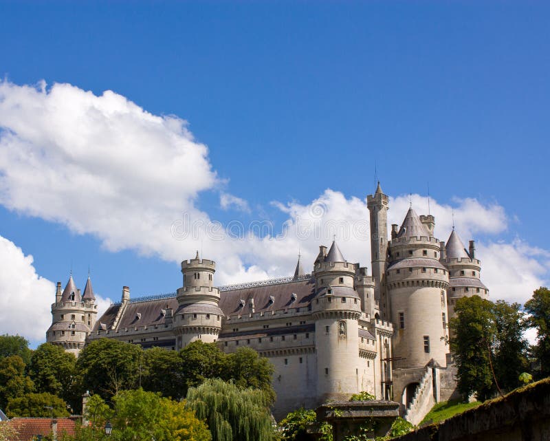 Pierrefonds Castle stock photo. Image of movies, history - 19047930