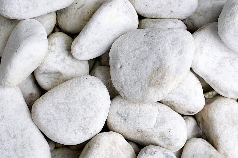 Pierres Blanches De Caillou Image stock - Image du pierres, jardins ...