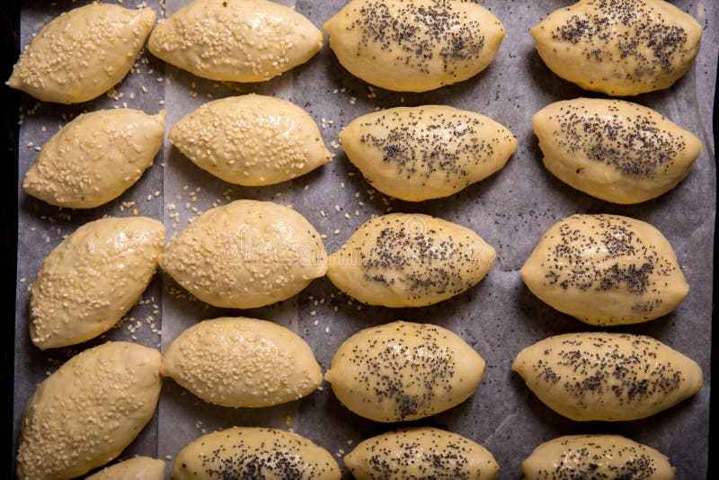 Pies, top view stock image. Image of cuisine, dough - 127089229