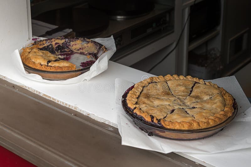 Pies in the Window stock image. Image of pies, ledge - 126041665