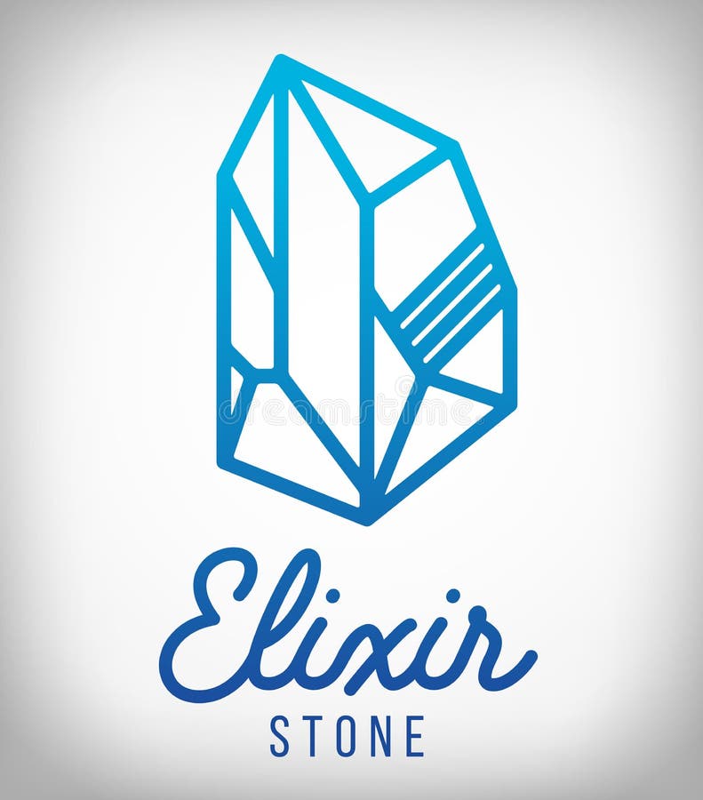 Pietra dell'elisir illustrazione vettoriale. Illustrazione di pozione ...