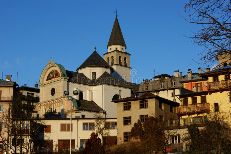 Pieve Di Cadore, Provincie Van Belluno, Italiaans Dolomiet Stock Foto ...