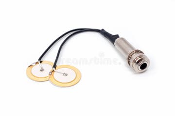 Piezo Pickup for Musical Instruments with Two Sensors and a Socket for ...