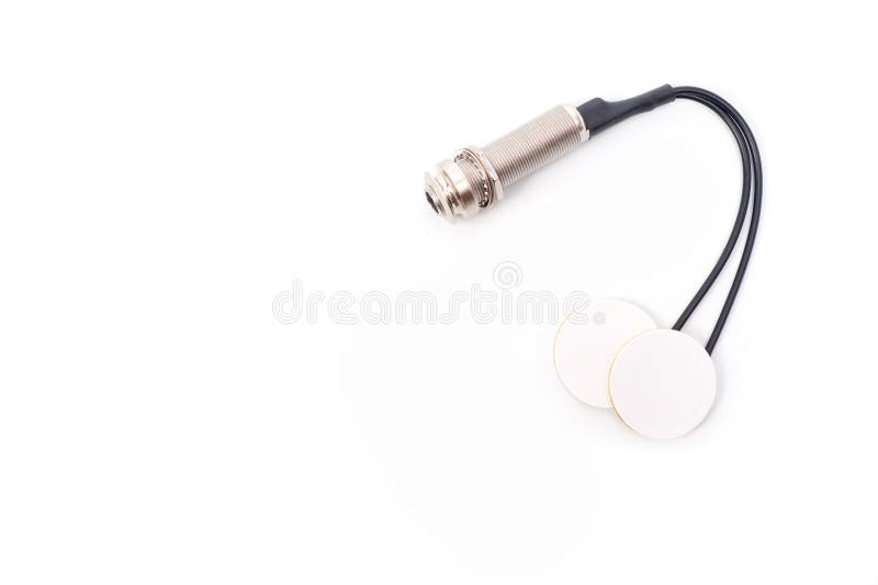 Piezo Pickup for Musical Instruments with Two Sensors and a Socket for ... Piezo Pickup for Musical Instruments with Two Sensors and a Socket for ...