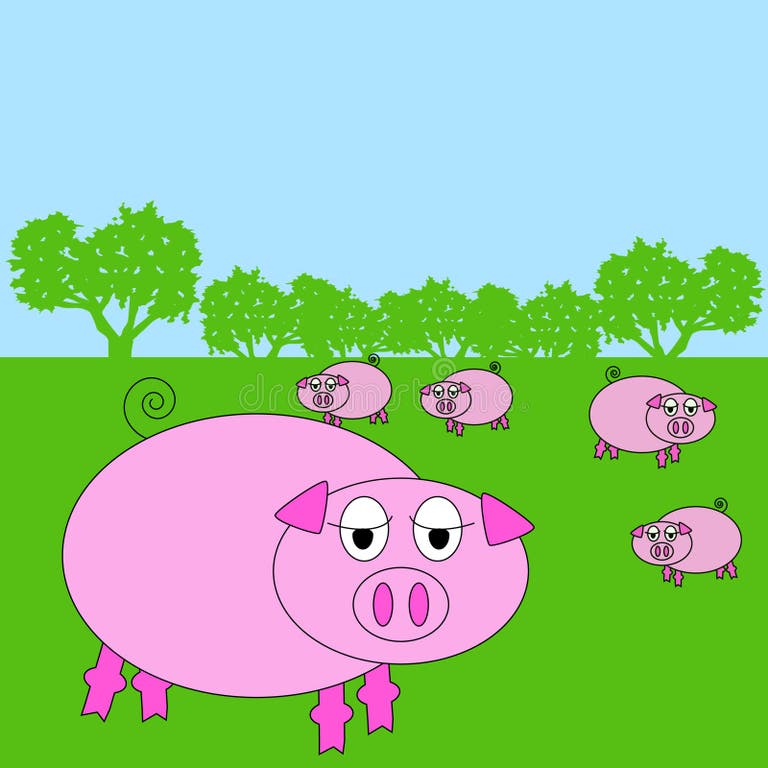 Many Pigs Stock Illustrations – 257 Many Pigs Stock Illustrations ...