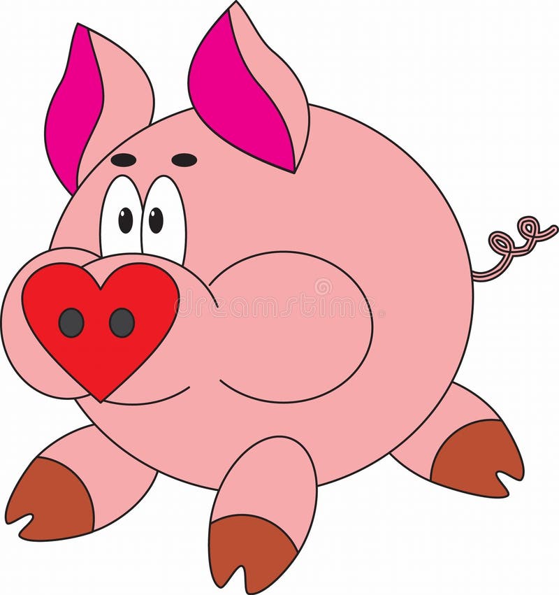 Peter the pig stock vector. Illustration of tonge, smile - 16271237