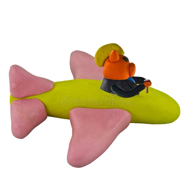 Pig on airplane stock illustration. Illustration of concepts - 29290182