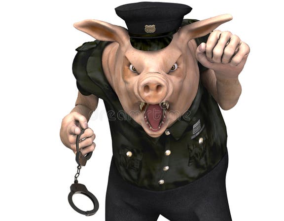 Pig as a policeman stock illustration. Illustration of uniform - 31766530