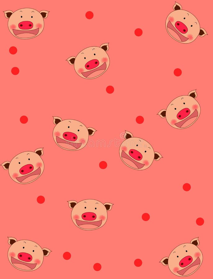 Pig background stock vector. Illustration of background - 6150549