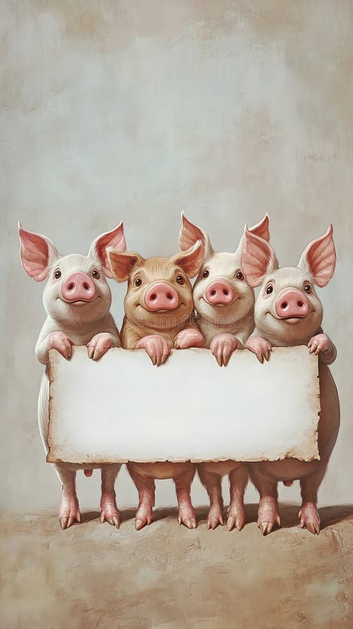 Pig background graphic stock illustration. Illustration of blank ...