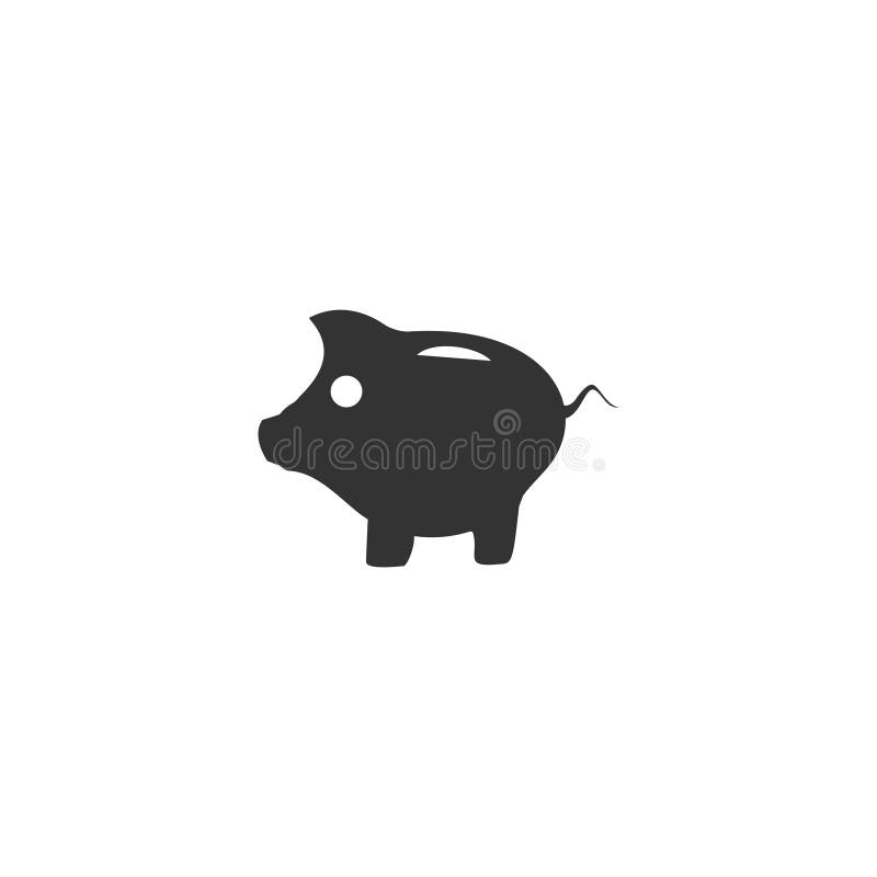 Pig icon flat stock vector. Illustration of field, meat - 136163113