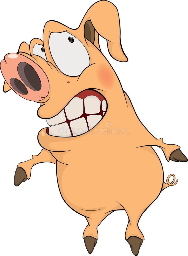 Scared Pig Cartoon Stock Illustrations – 454 Scared Pig Cartoon Stock ...