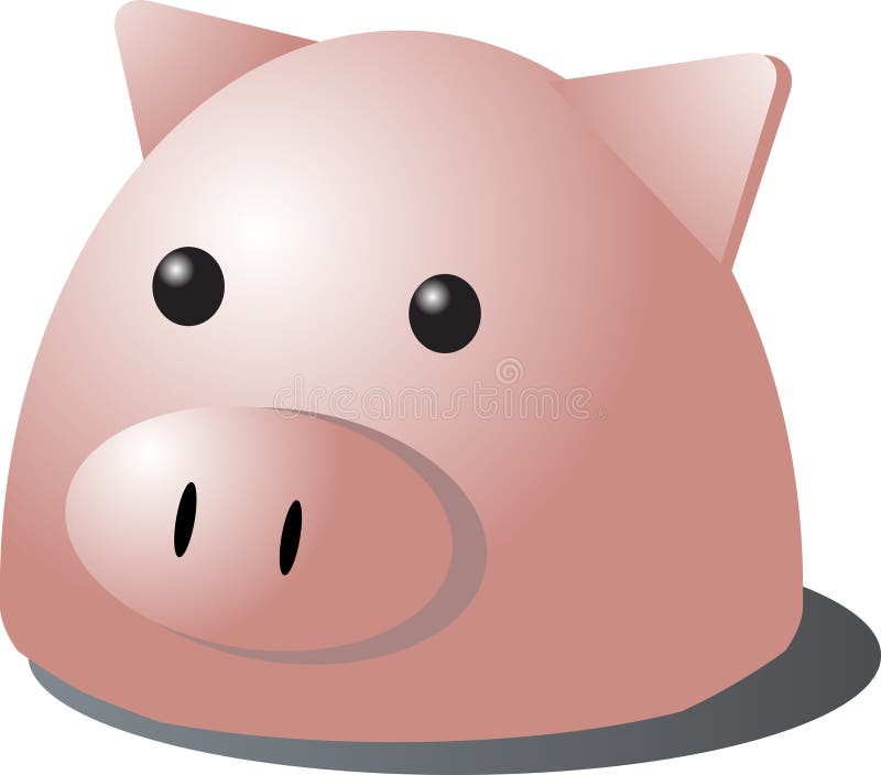 Pig cartoon stock vector. Illustration of small, graphics - 5268955