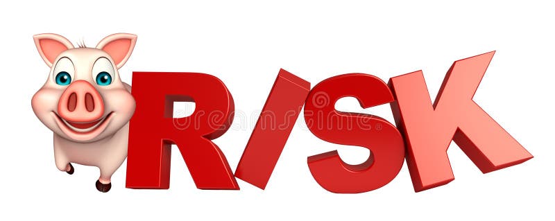 Pig Cartoon Character Risk Sign Stock Illustrations – 12 Pig Cartoon ...