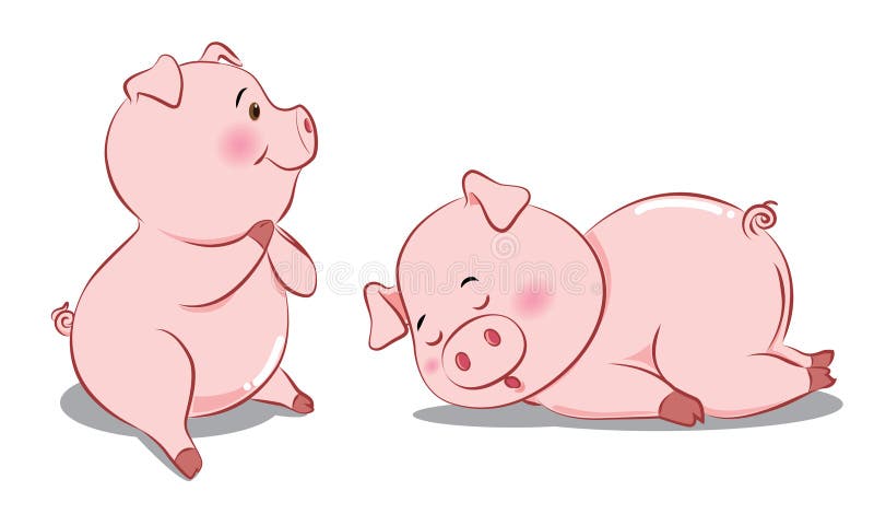 Cartoon Pink Pigs Sleep Character Stock Illustrations – 46 Cartoon Pink ...