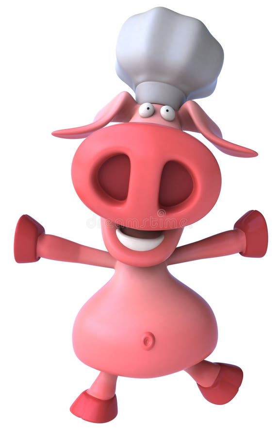 Pig chef stock illustration. Illustration of smiling - 22507722