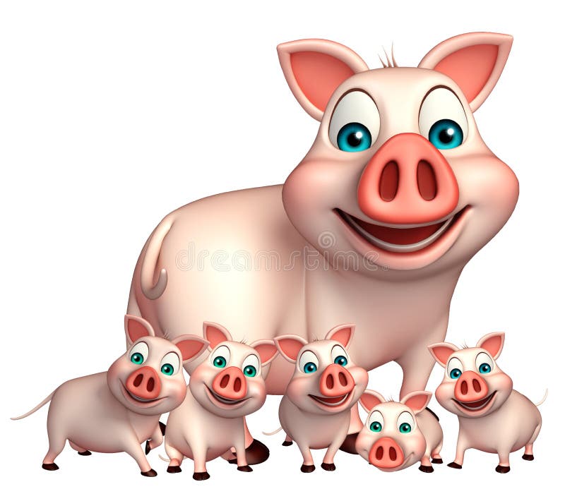 Pig Collection stock illustration. Illustration of creature - 70067148