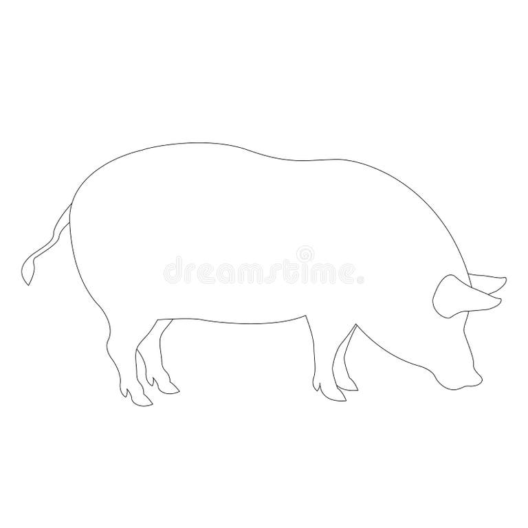 Pig Face Side Stock Illustrations – 295 Pig Face Side Stock ...